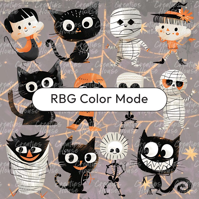 Halloween Clipart Cute Mummy Clipart Ghost Halloween PNG Spooky ...
