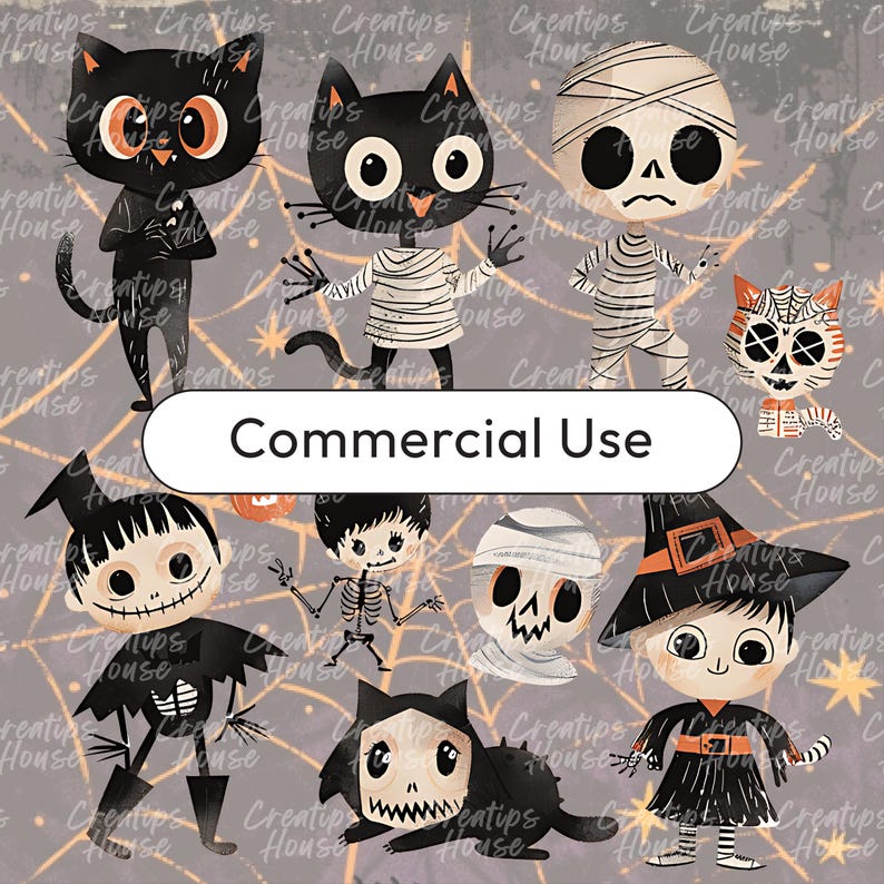 Halloween Clipart Cute Mummy Clipart Ghost Halloween PNG Spooky ...