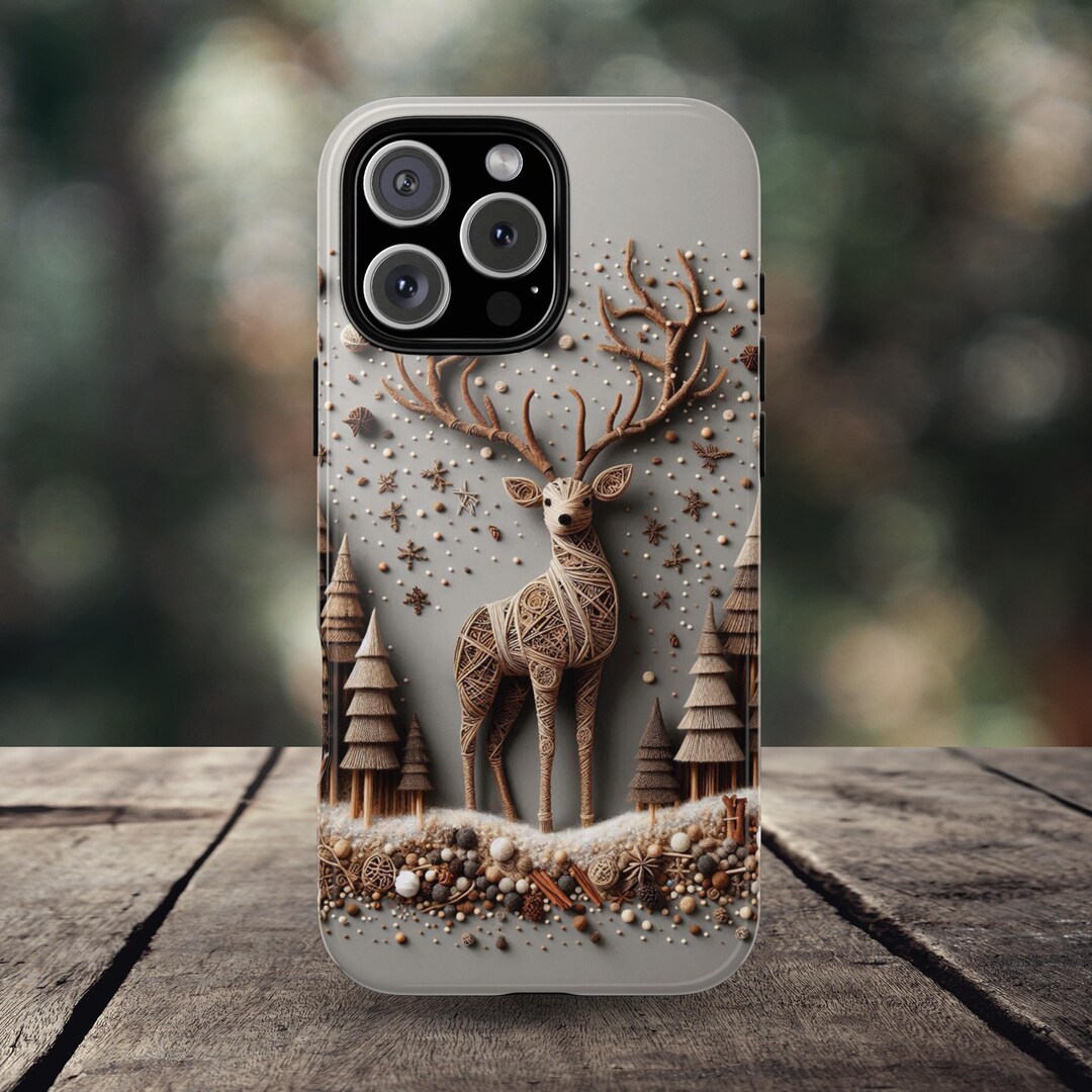 Rustic Deer Phone Case W/ Magsafe - iPhone 16, 15, 14, 13, 12, 11 ...