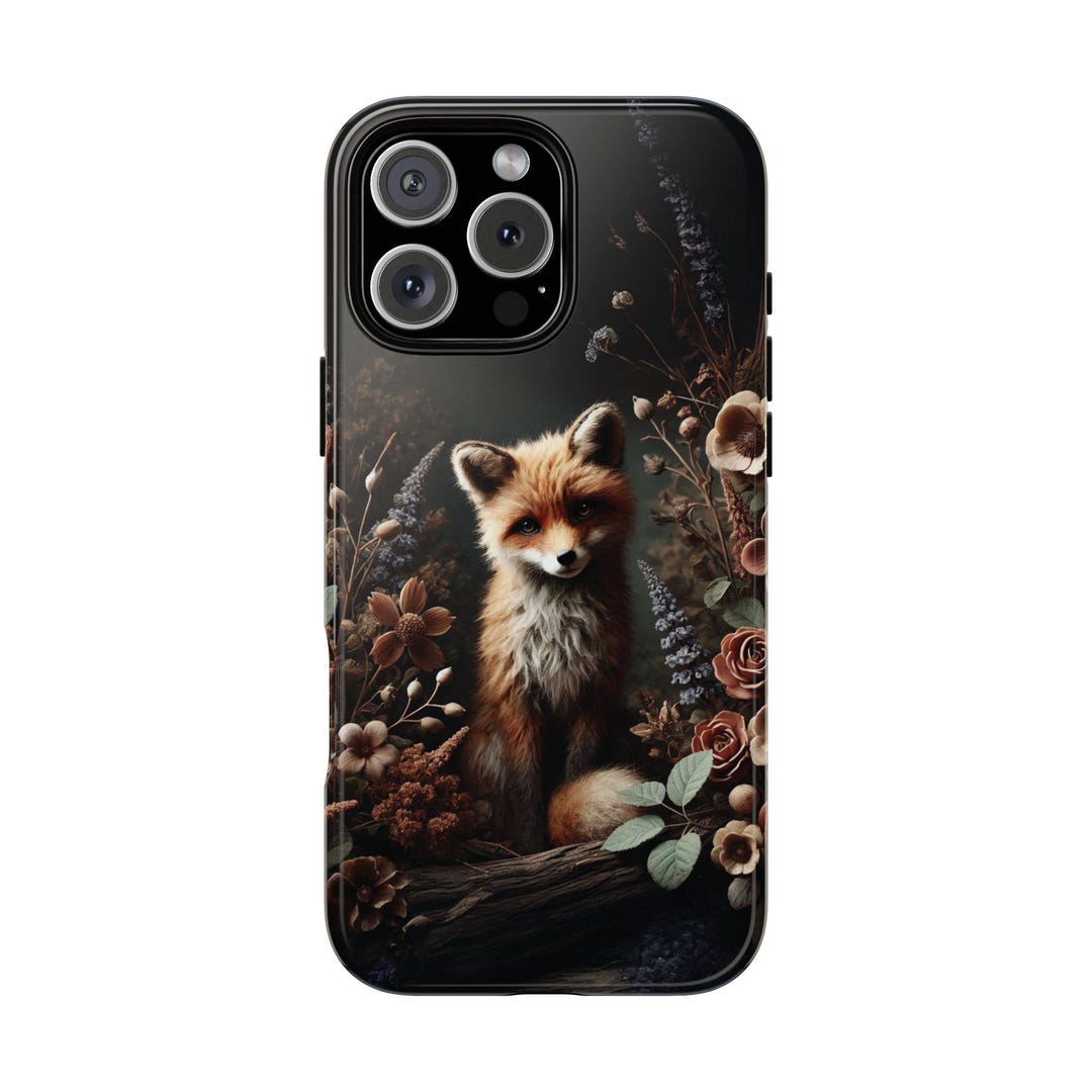Fox Phone Case – Woodland Animal Cover | Cottagecore Forest Aesthetic ...
