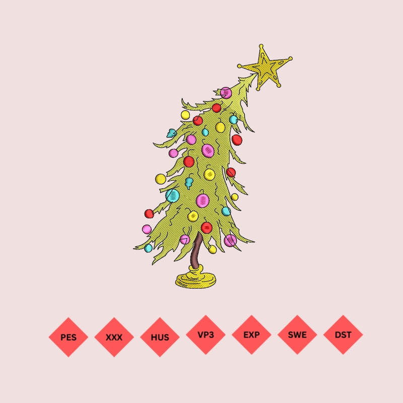 Grinch Embroidery Design - Etsy