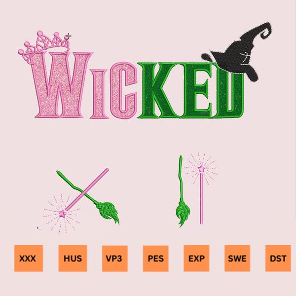 Wicked Embroidery for Machine - Etsy