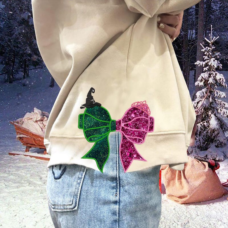 Wicked Side Bow Embroidery File - Etsy