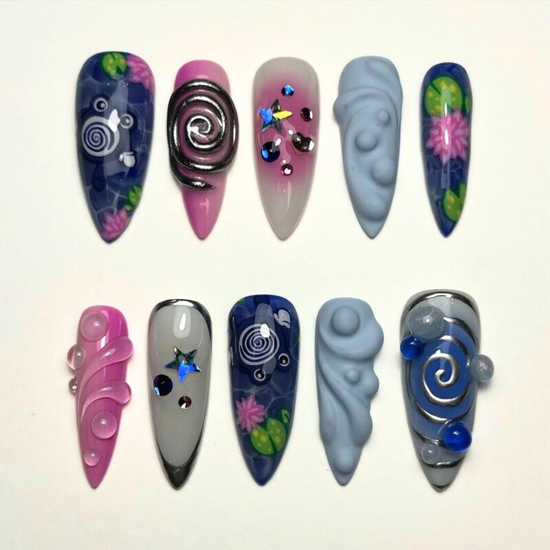 Frog Nails - Etsy