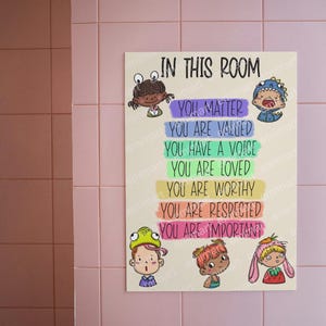 DIGITAL DOWNLOAD - Classroom Poster - Inclusive - Elementary School ...