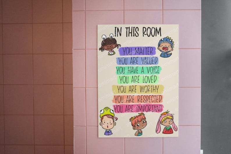 DIGITAL DOWNLOAD - Classroom Poster - Inclusive - Elementary School ...