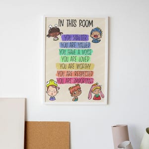 DIGITAL DOWNLOAD - Classroom Poster - Inclusive - Elementary School ...