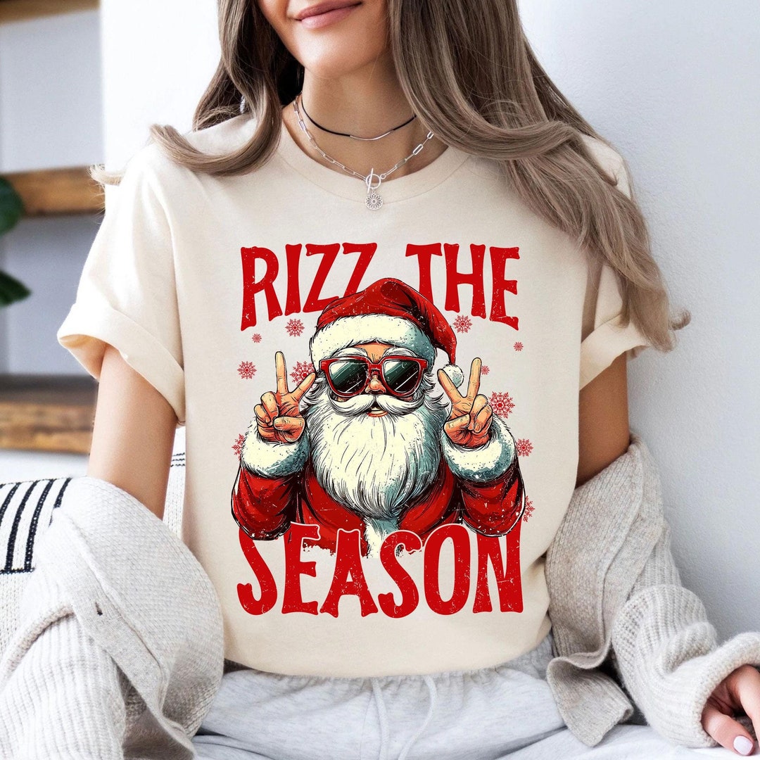 10 PNG Rizz the Season Funny Santa Clause, Funny Santa Claus Png ...