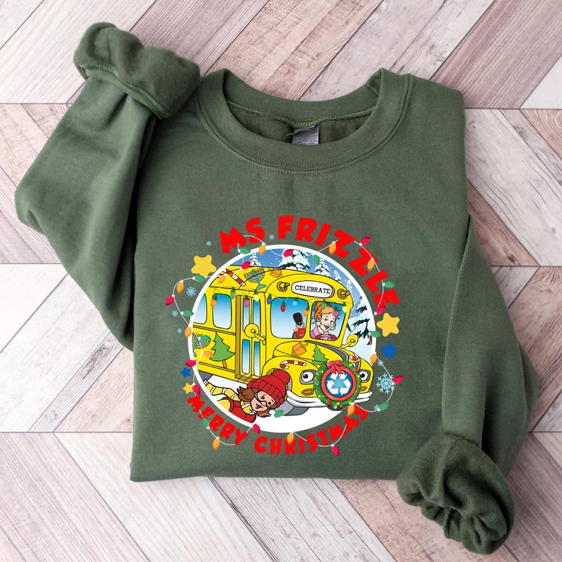 The Magic School Bus Christmas Png, Ms Frizzle Christmas Png, Take ...