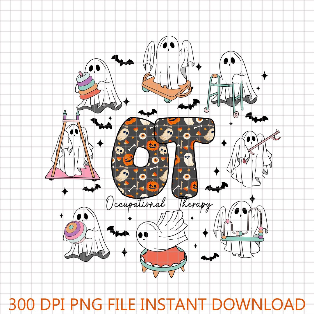 Occupational Therapy Halloween Png, Halloween OT Ghost Png,occupational ...