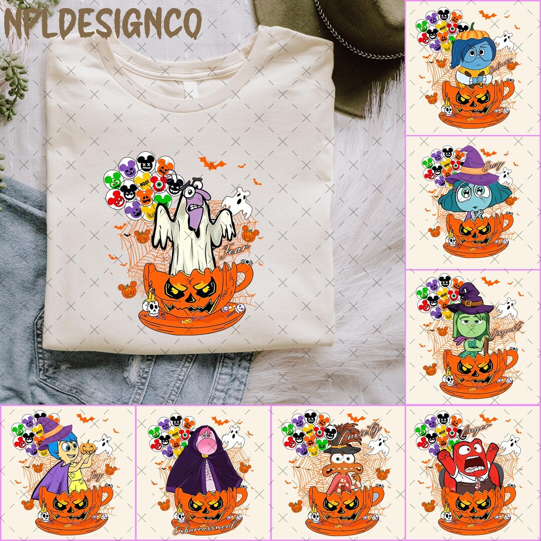 Characters Halloween Costume Bundle Png, Anxiety Ennui Joy Fear ...