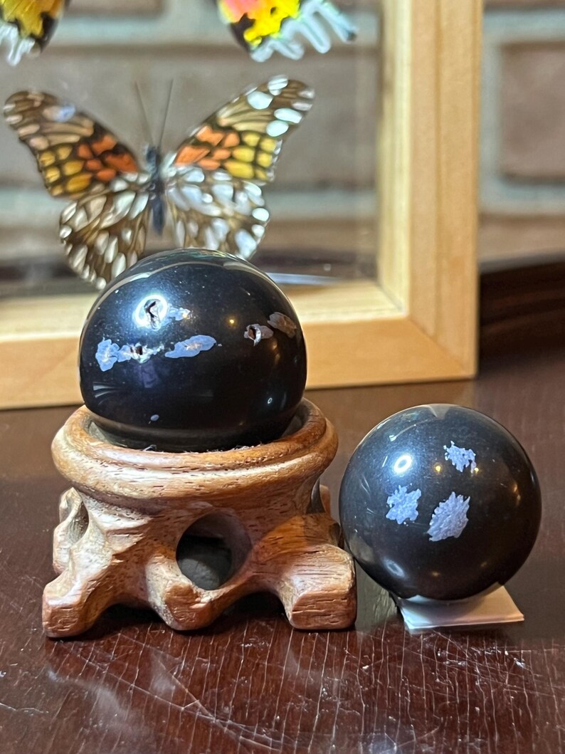 Snowflake Obsidian Minisphere Choose Your Own - Etsy