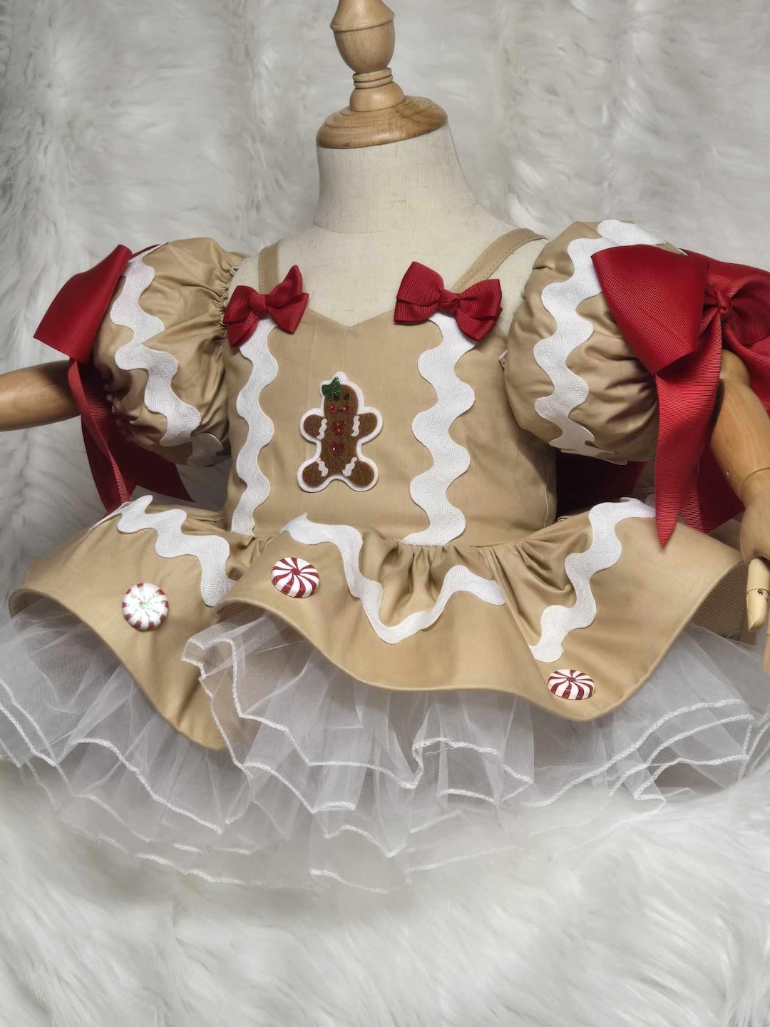 Gingerbread Man Dress Christmas Dress, Pageant Dress, Ooc,fun Fashion ...