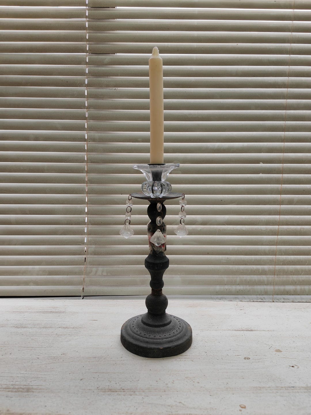 Vintage Style Candle Holders Metal Candle Holders Crystal Pendant ...