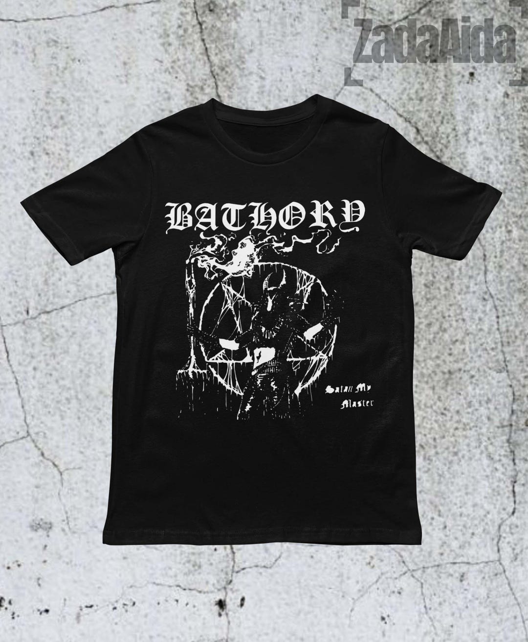 Vintage Bathory Satan My Master Shirt, Metal Band Tee, Satanic Graphic ...