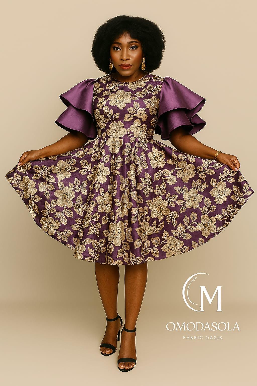 Brocade Flare Gown - Etsy