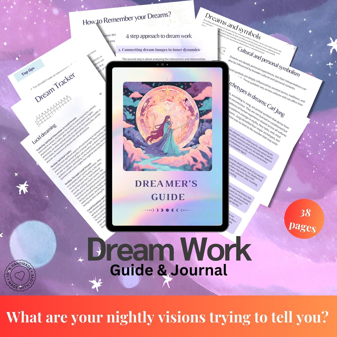 Dream Interpretation Guide Dream Tracker Dream Journal Lucid Dreams ...