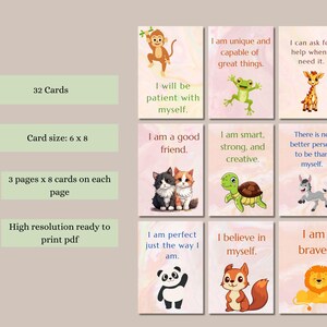 Positive Encouragement Cards for Kids Affirmation Cards Children Lunch ...
