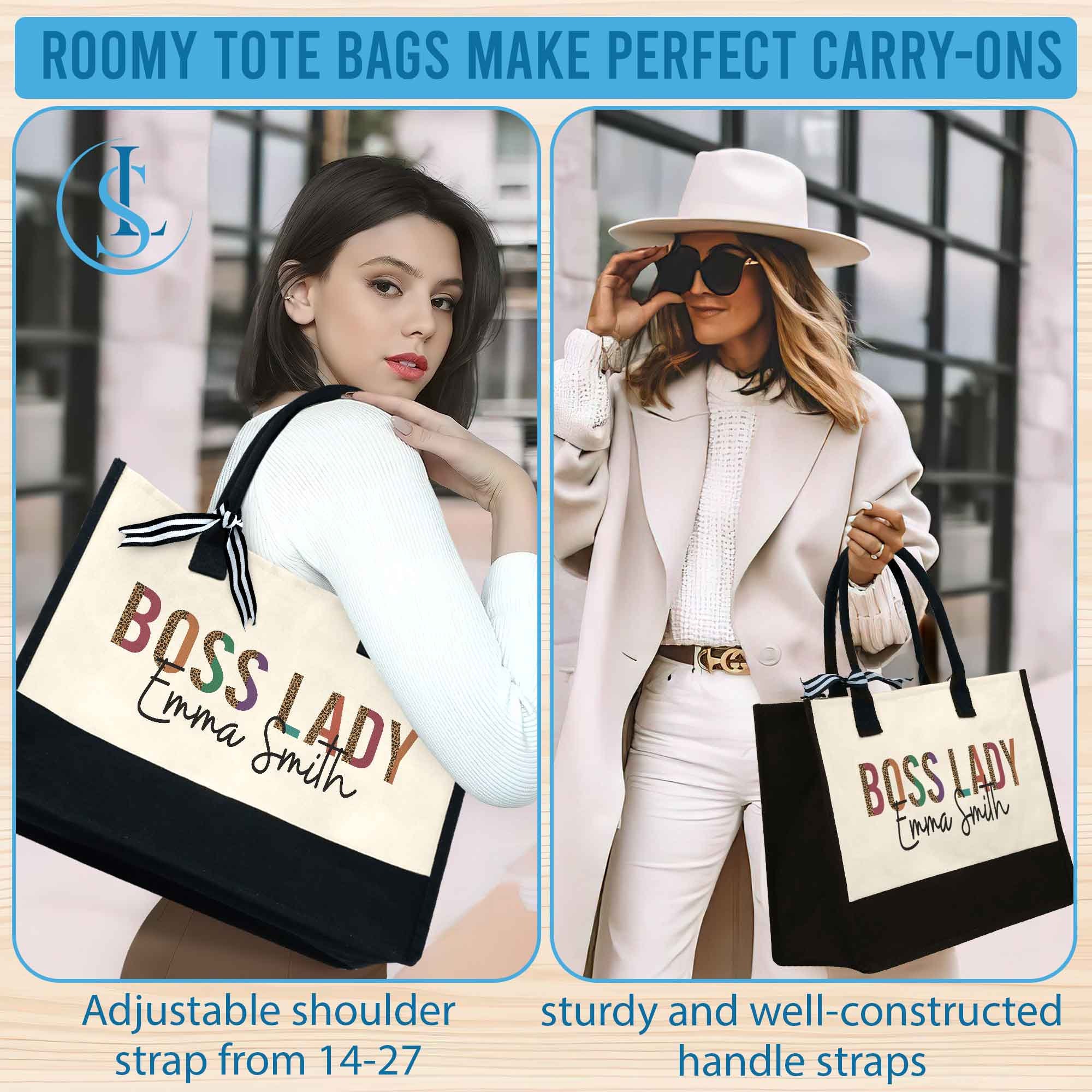 Custom Boss Lady Tote Bag, Boss Lady Gift, Boss Gift for Women ...
