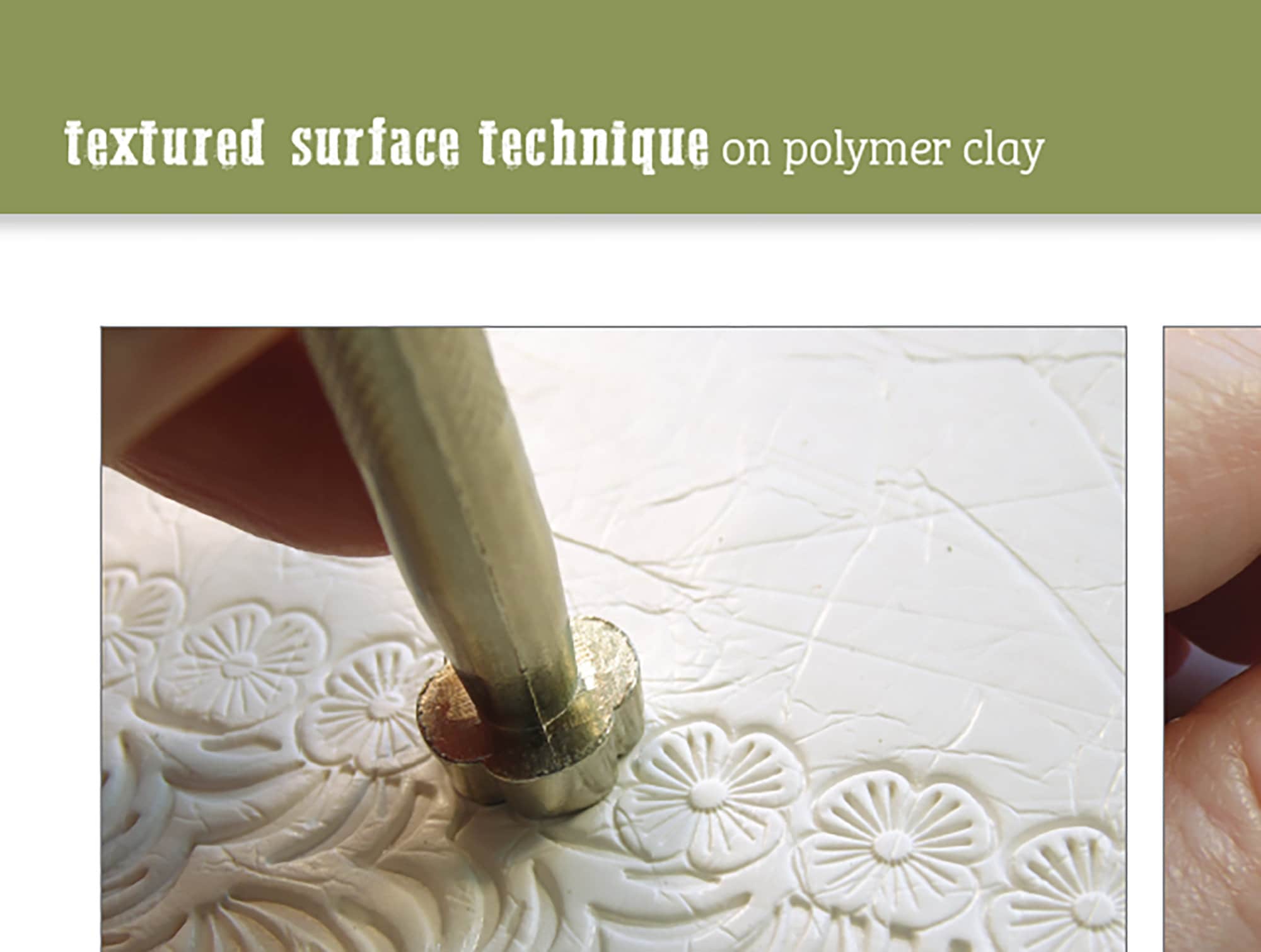 Polymer Clay Tutorial How to Step by Step Textured Surface | Etsy