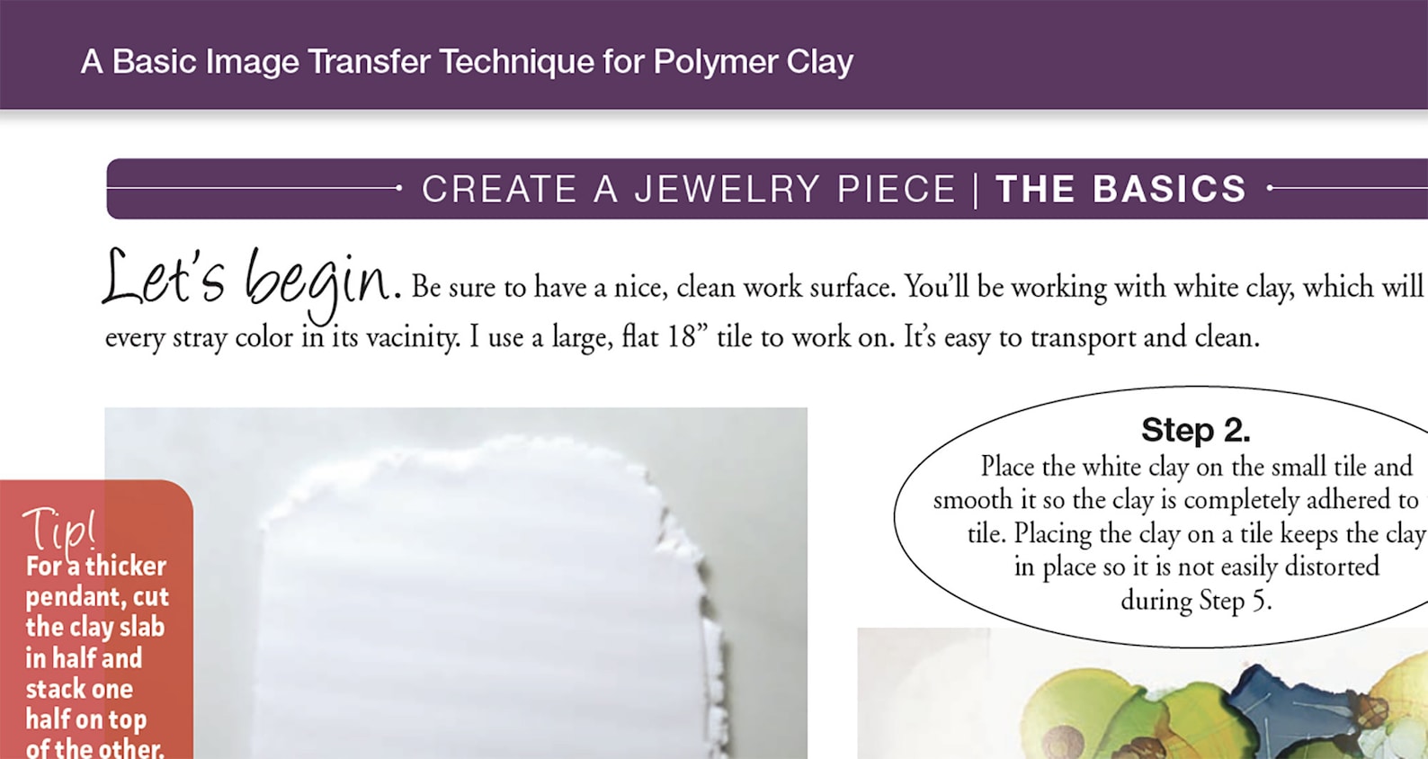 Polymer Clay Tutorial How to Step by Step A Basic Image | Etsy
