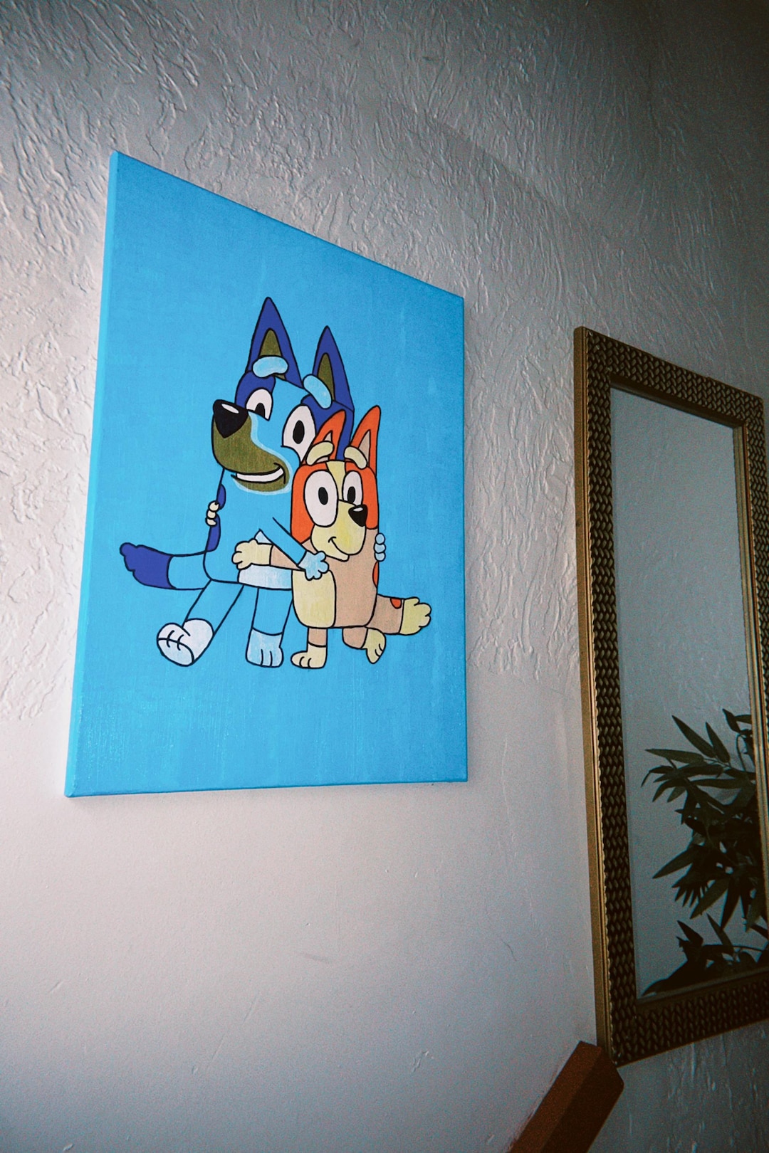 Bluey Acrylic Painting 18 X 24 In. - Etsy