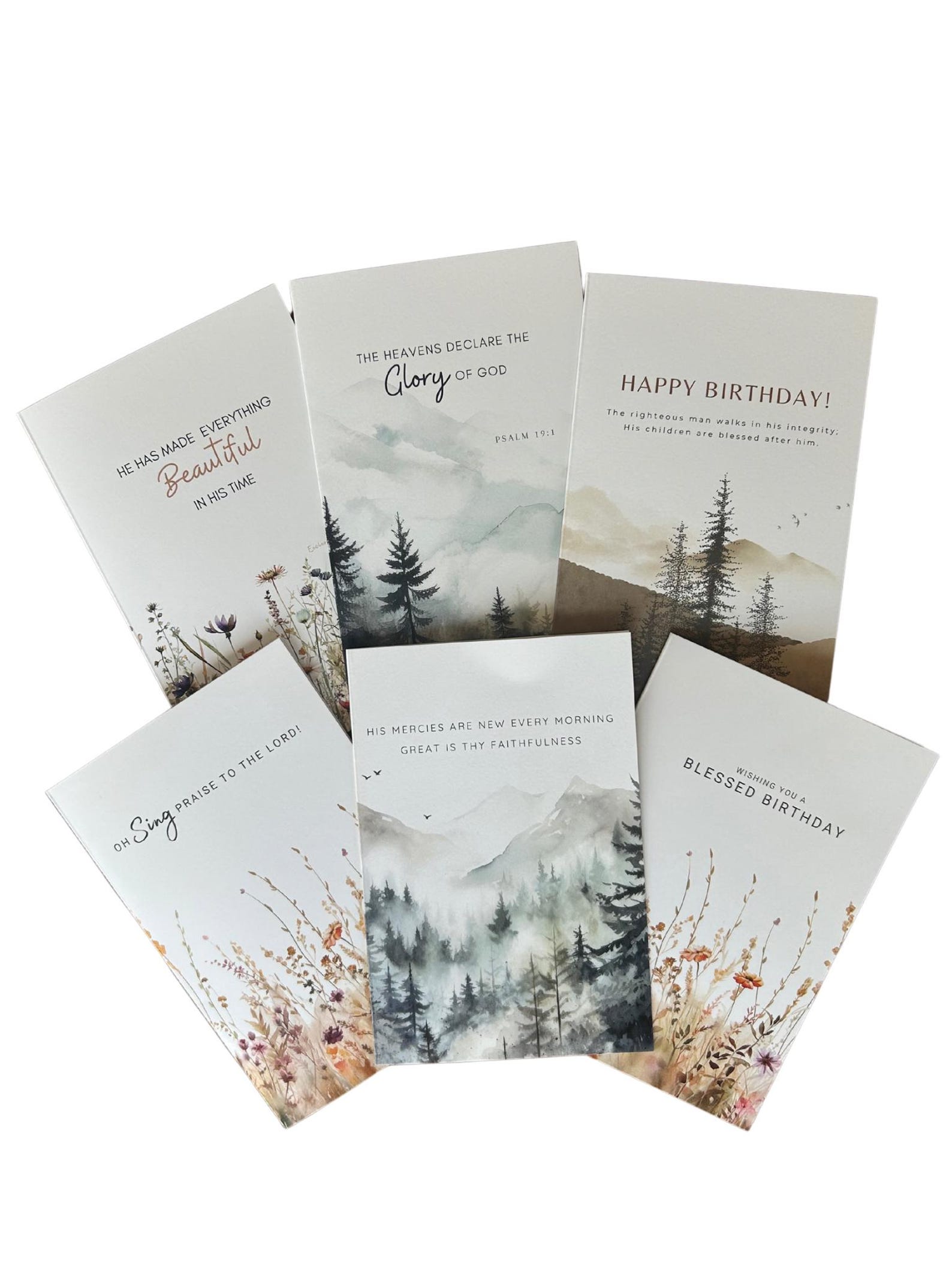 Christian Greeting Card Collection: Floral Scripture Verse Cards/ Duty ...