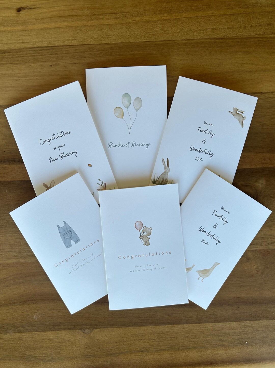 Christian Baby Greeting Cards: Newborn Scripture Cards / Duty Free - Etsy