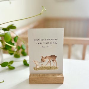 Children's Scripture Memorization Cards: 40 Bible Verses, Bamboo Stand ...