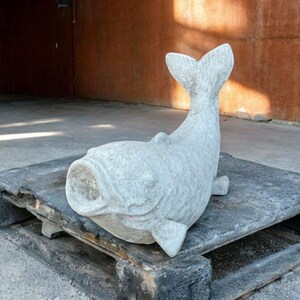 Koi Fish Figure Stone Fish Statue Garden Ornament Fish Sculpture Koi ...