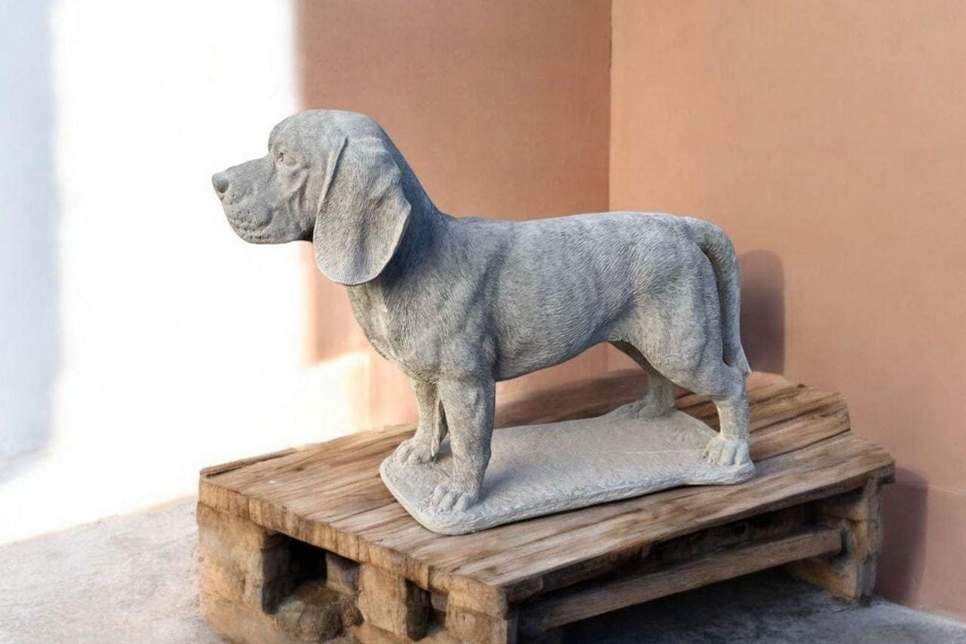 Massive Standing Beagle Realistic Dog Figurine Beagle Lover Gift Stone ...