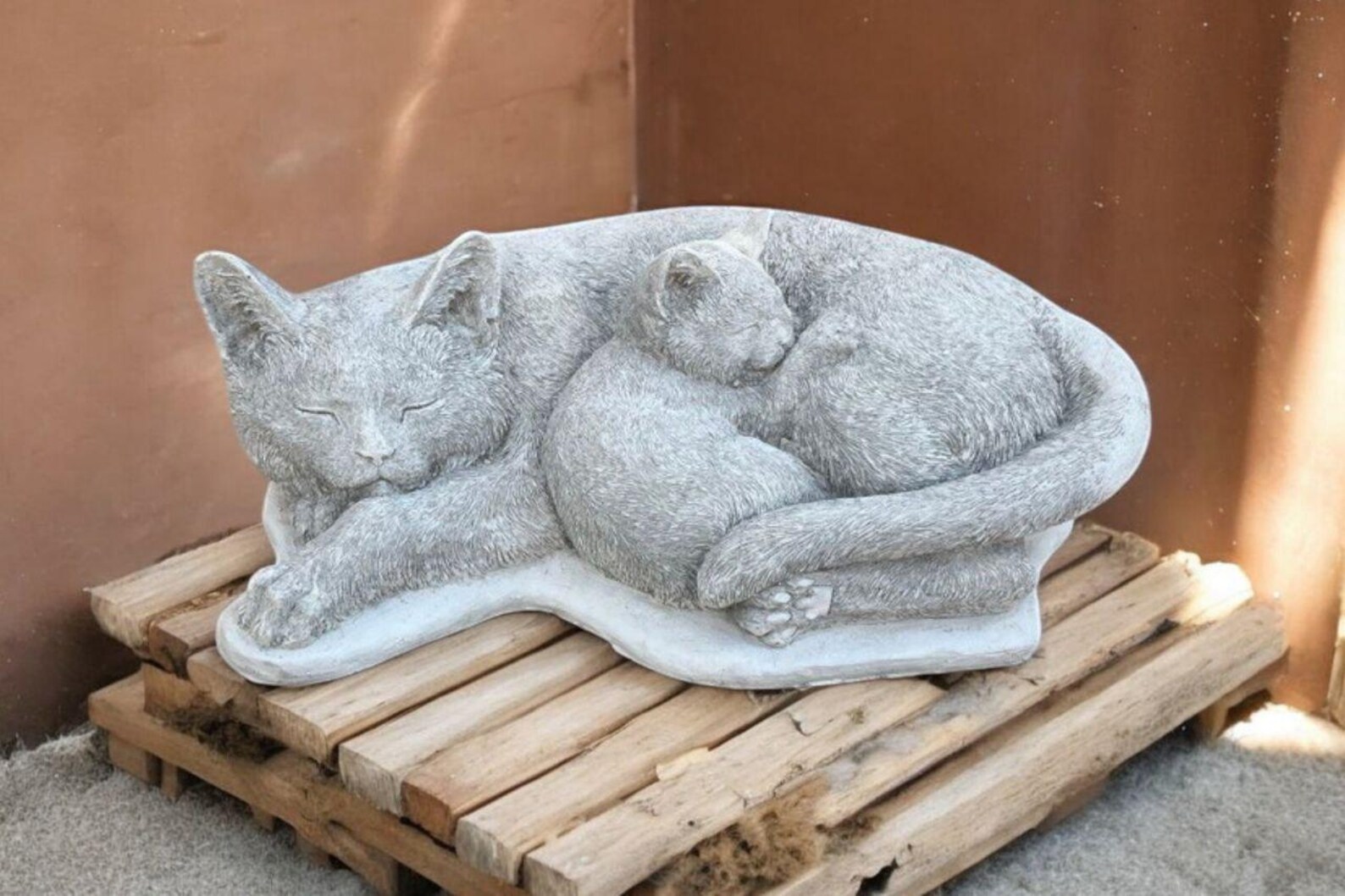 Lawn Cats Decoration Cats Concrete Art Garden Pet Figure Stone Cat and ...