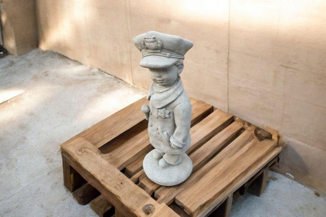 Policeman Concrete Decoration Home Policeman Statue Lawn Policeman ...