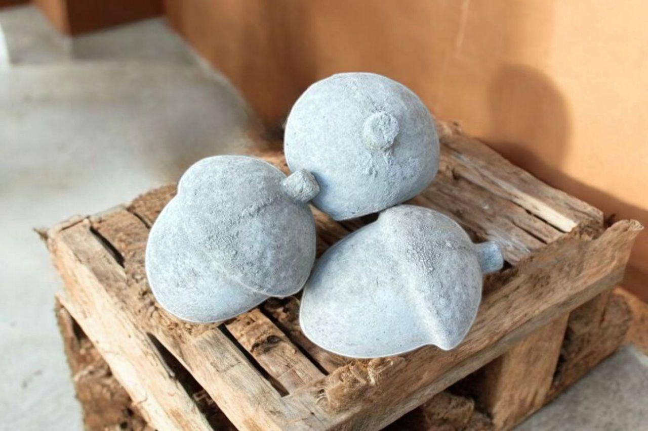 Garden Acorns Figure Concrete Forest Art Yard Stone Decor Stone Acorns ...