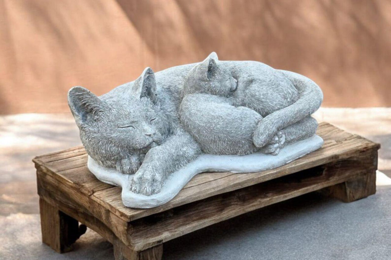 Lawn Cats Decoration Cats Concrete Art Garden Pet Figure Stone Cat and ...