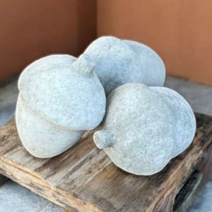 Garden Acorns Figure Concrete Forest Art Yard Stone Decor Stone Acorns ...