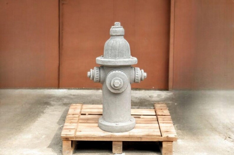 Stone Fire Hydrant Outdoor Statue Decorative Fire Hydrant Lawn Ornament ...