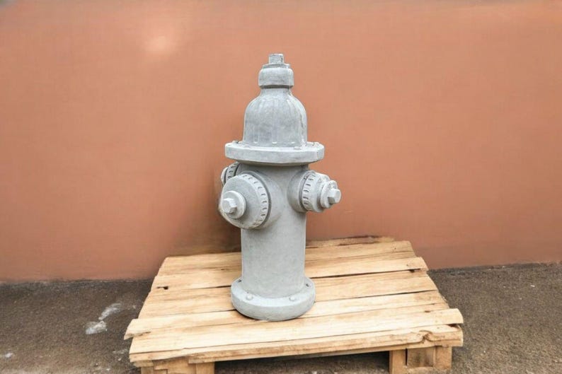 Stone Fire Hydrant Outdoor Statue Decorative Fire Hydrant Lawn Ornament ...