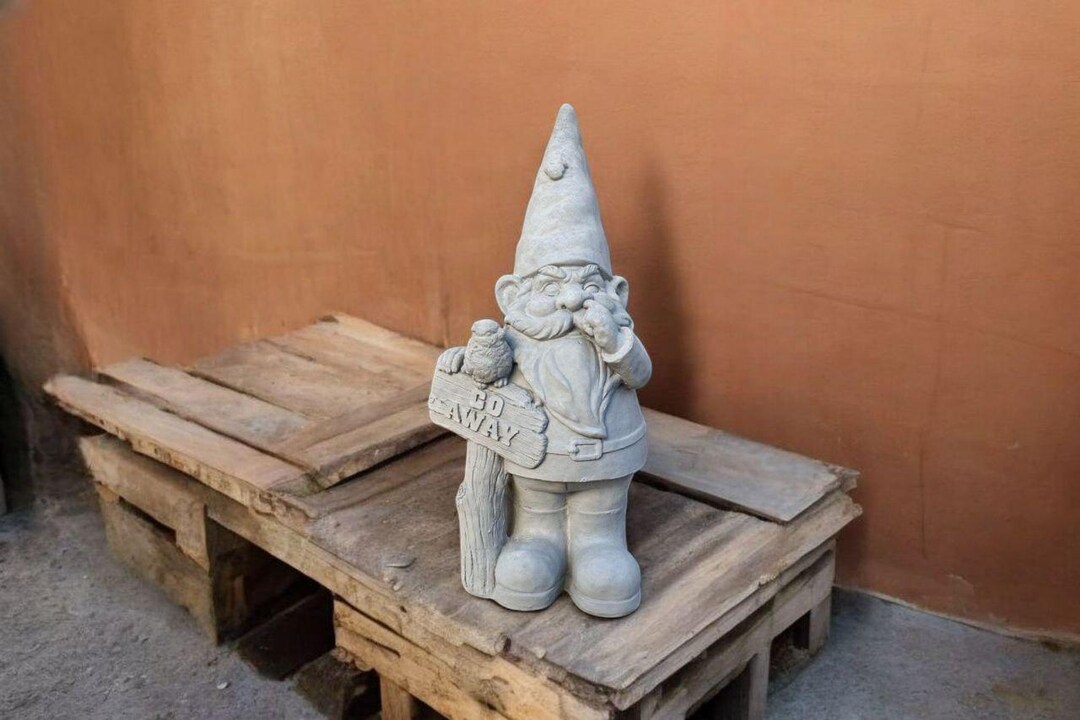 Standing Gnome Figure Lawn Dwarf Decor Yard Gnome Ornament Home Dwarf ...
