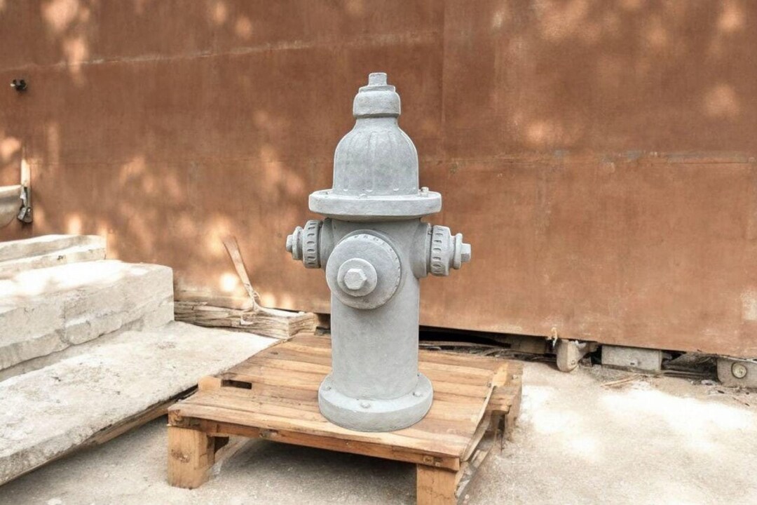Stone Fire Hydrant Outdoor Statue Decorative Fire Hydrant Lawn Ornament ...