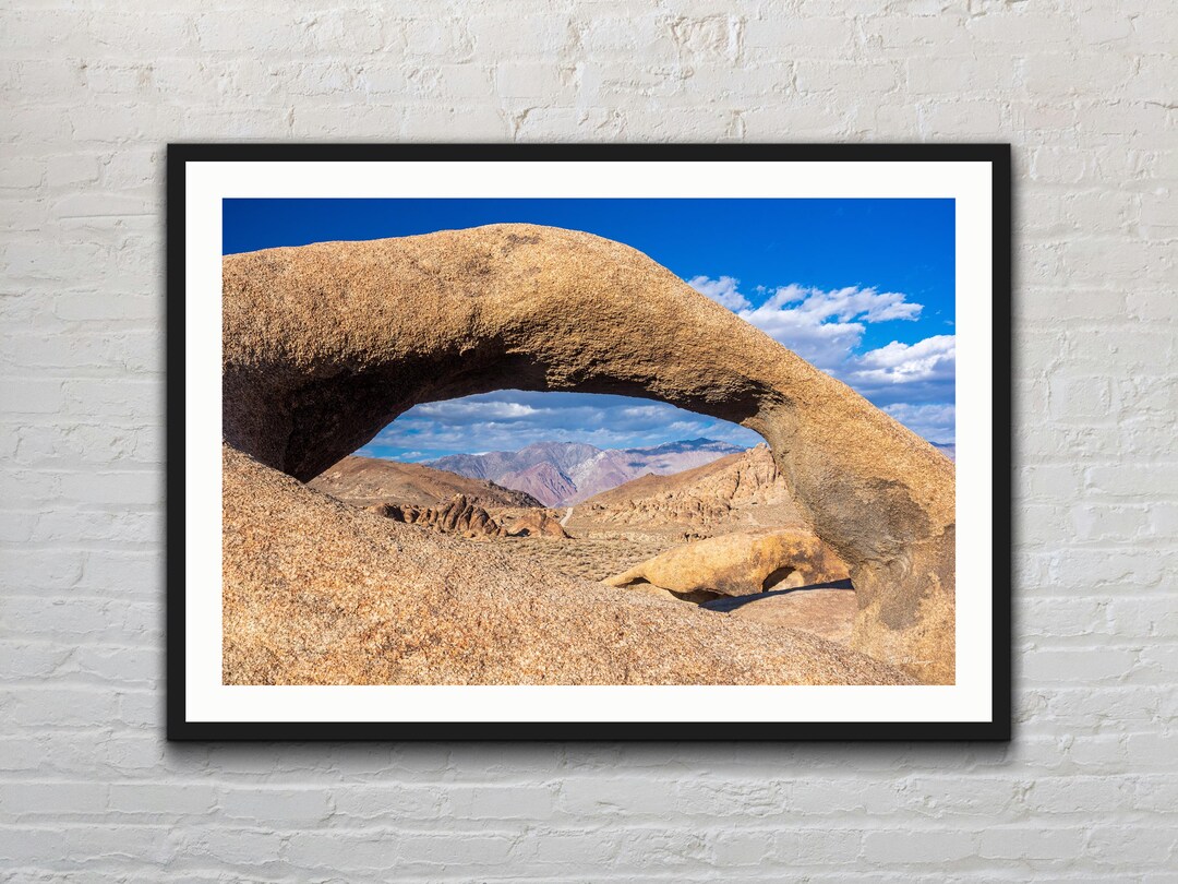 Mobius Arch With Mountains | Stone Arch | Rock Arch | California ...