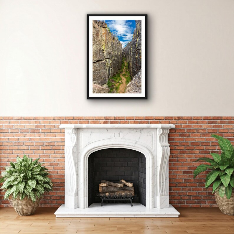 Oregon Volcanic Fissure Canyon Landscape Photography Print - Etsy
