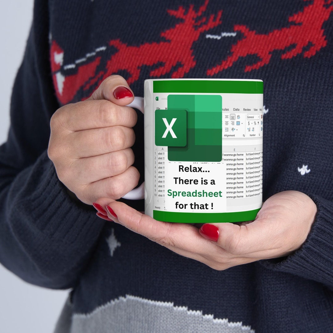 Excel Relax There is A Spreadsheet for That, Shortcut Mug, Boss Gifts ...