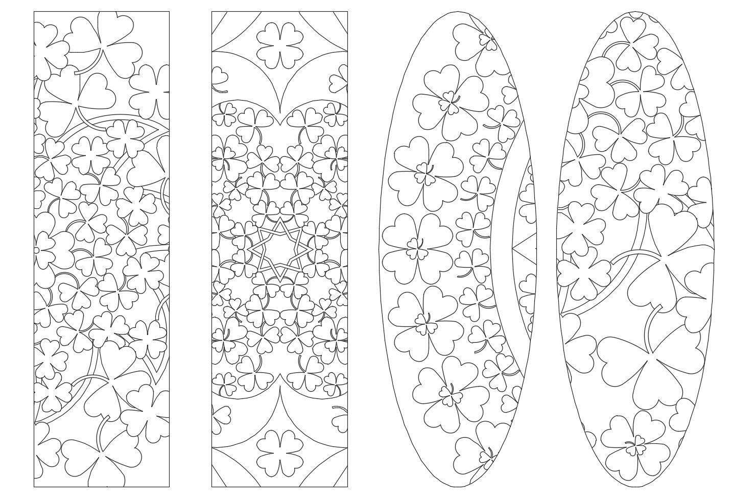 4 Printable St.Patrick's Day Coloring Bookmarks | Etsy