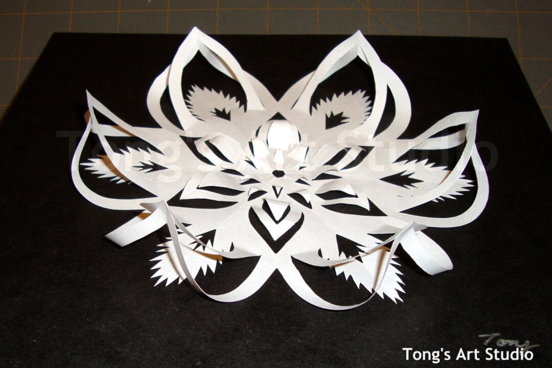 3D Snowflake Cutting Patterns 2 Different Sized Patterns PDF 3d ...