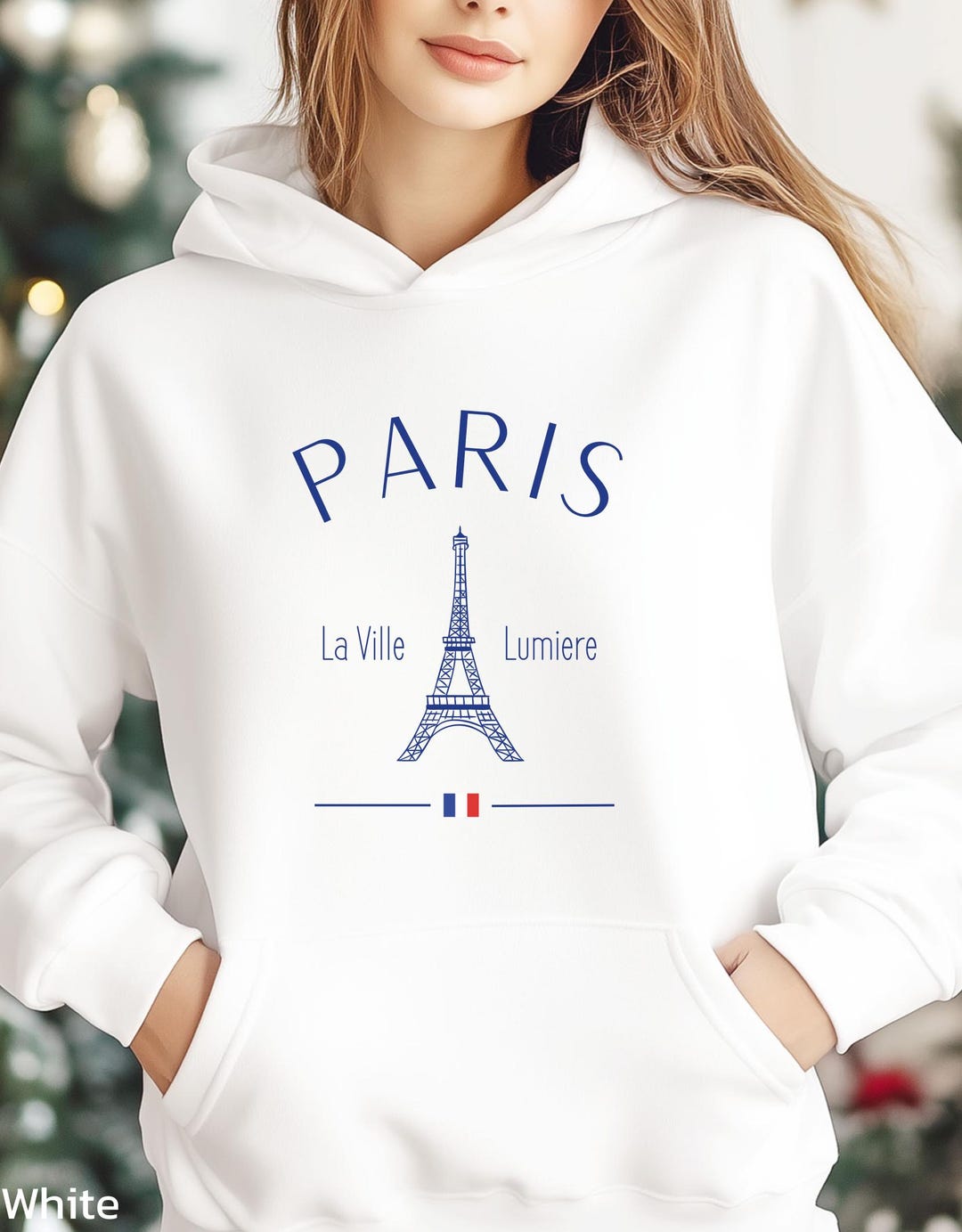 Paris France Hoodie, Eiffel Tower Hooded Sweatshirt, City of Light ...