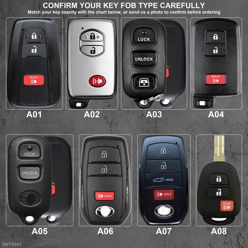 Toyota 4runner TRD Pro Key Fob Cover Leather Case for SR5 TRD Sport Off ...