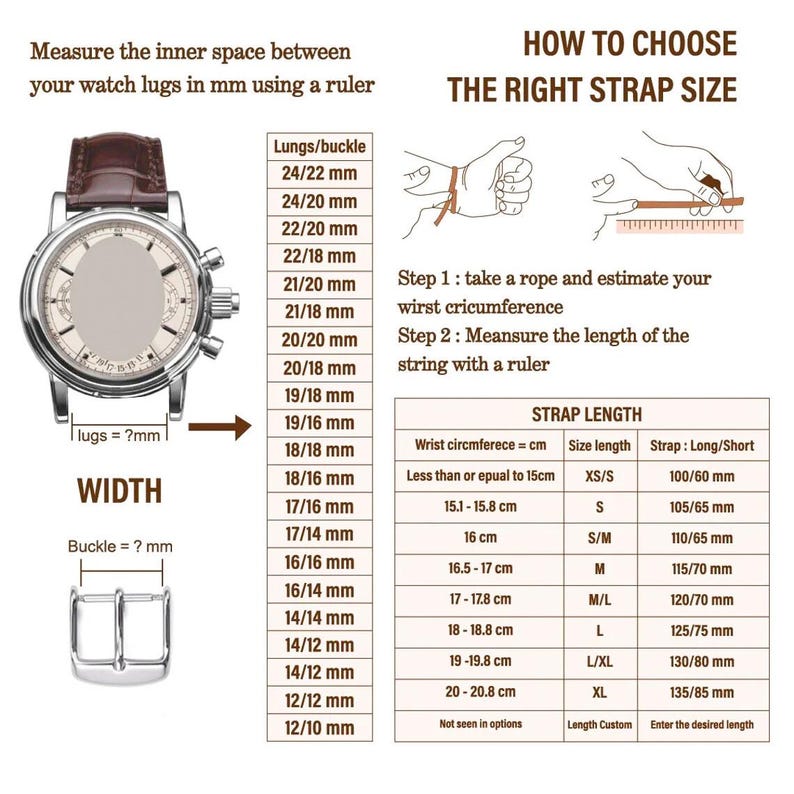 Handmade Brown Alligator Leather Watch Strap Custom Size 24mm, 23mm ...
