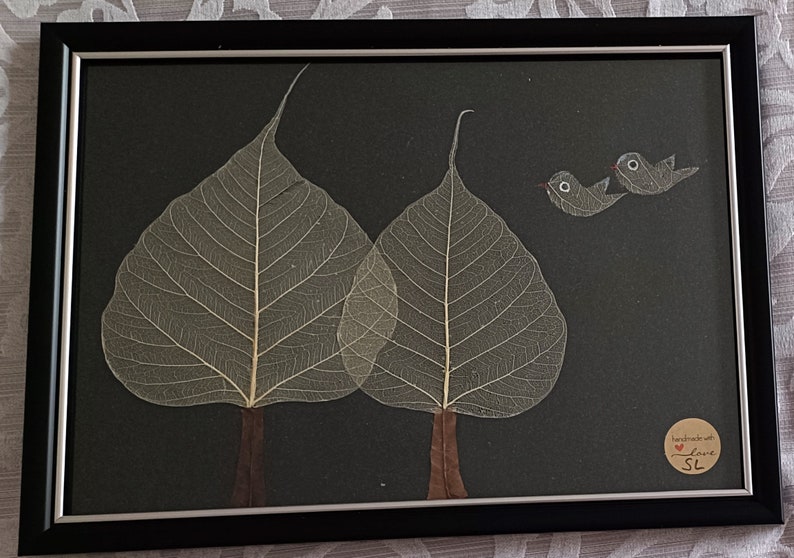 Leaf Skeleton Crafts, Handmade Picture, Home Decorationleaf Sample ...