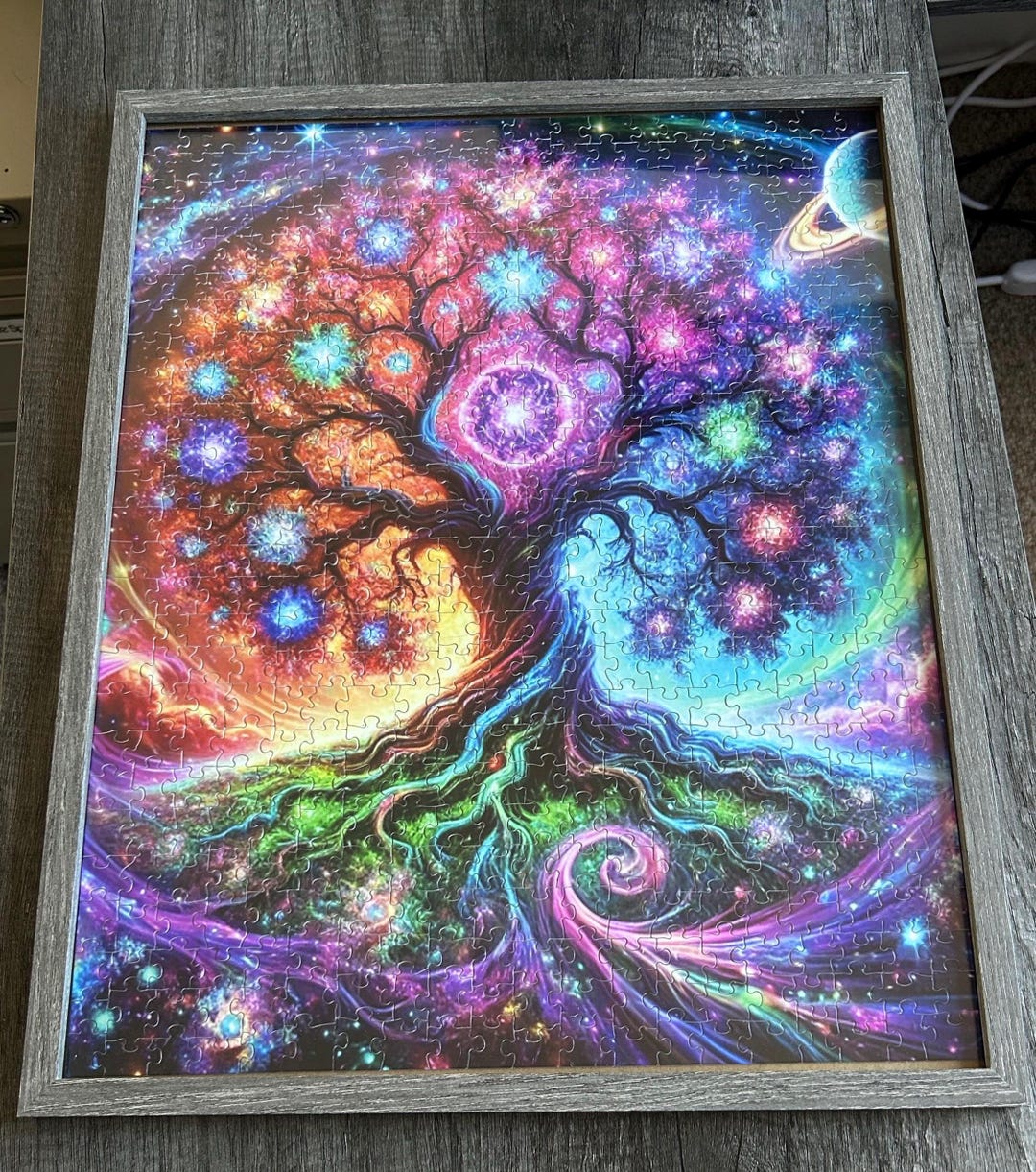 Tree of Life Space Puzzle: Cosmic Art for Adults - Etsy
